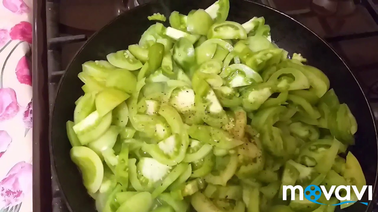 Жареные зелёные помидоры.🍽 - YouTube