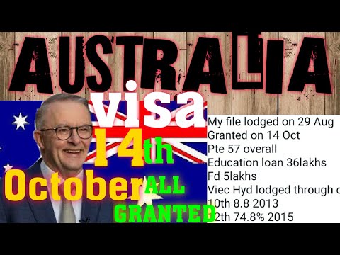 AUSTRALIA VISA 14TH OCTOBER ALL VISA GRANTED!! AUSTRALIA VISA TIMELINES ...