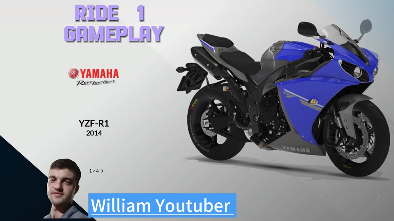 RIDE 1 ps4 - YAMAHA YZF-R1 2014 | jogos de corrida - YouTube