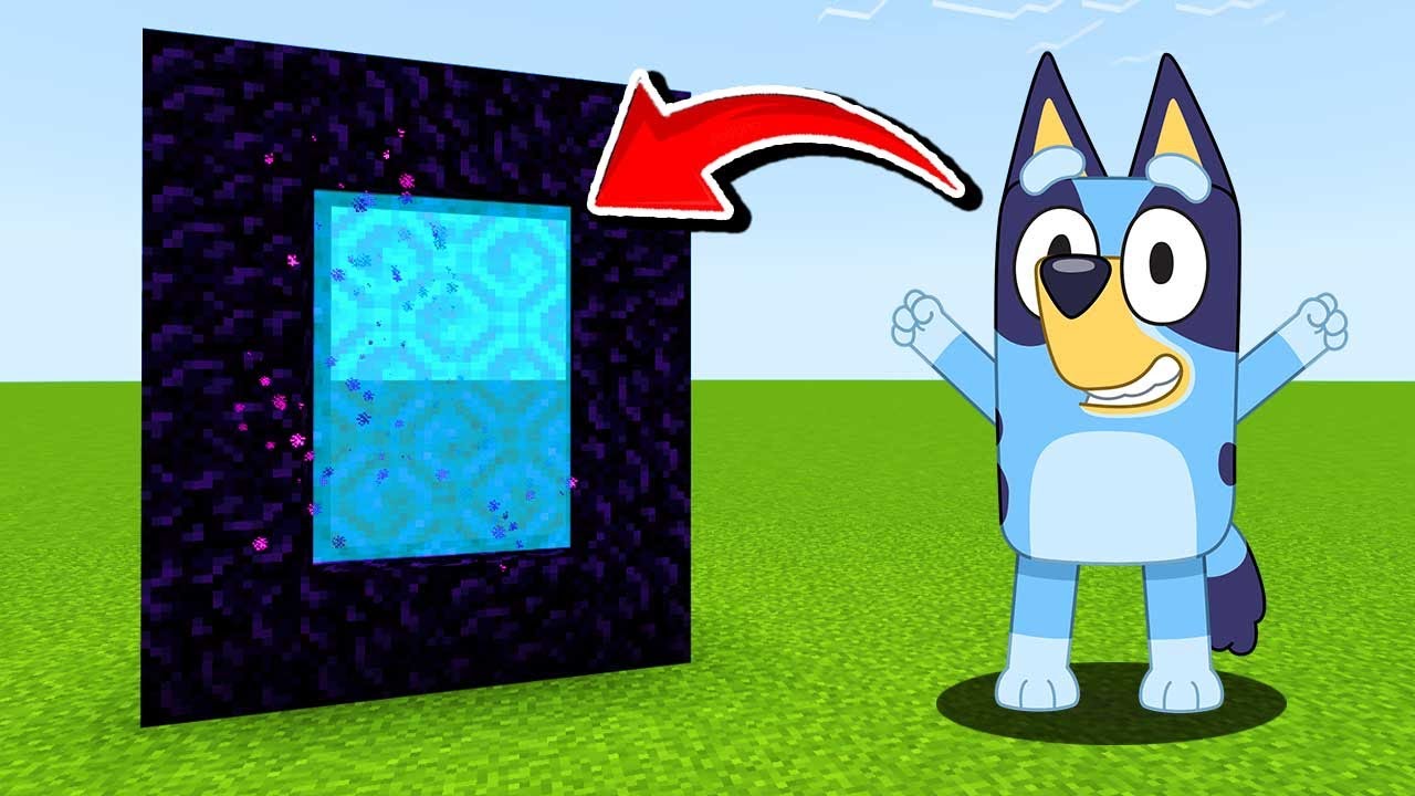 How To Make a portal to the Bluey Dimension In Minecraft! - YouTube