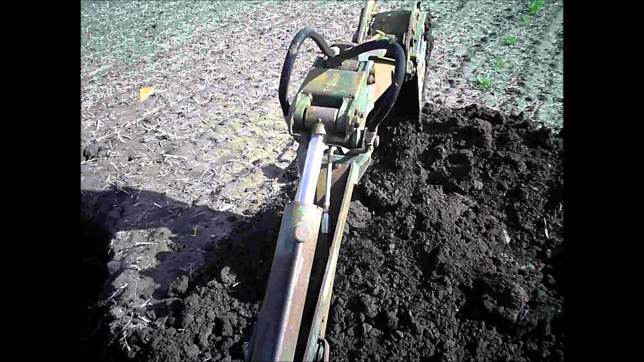 Oliver 508 backhoe - YouTube