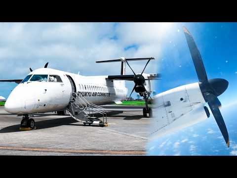 Flying a Propeller Plane from Miyako to Ishigaki ✈️ | Ryukyu Air Commuter DHC-8-400