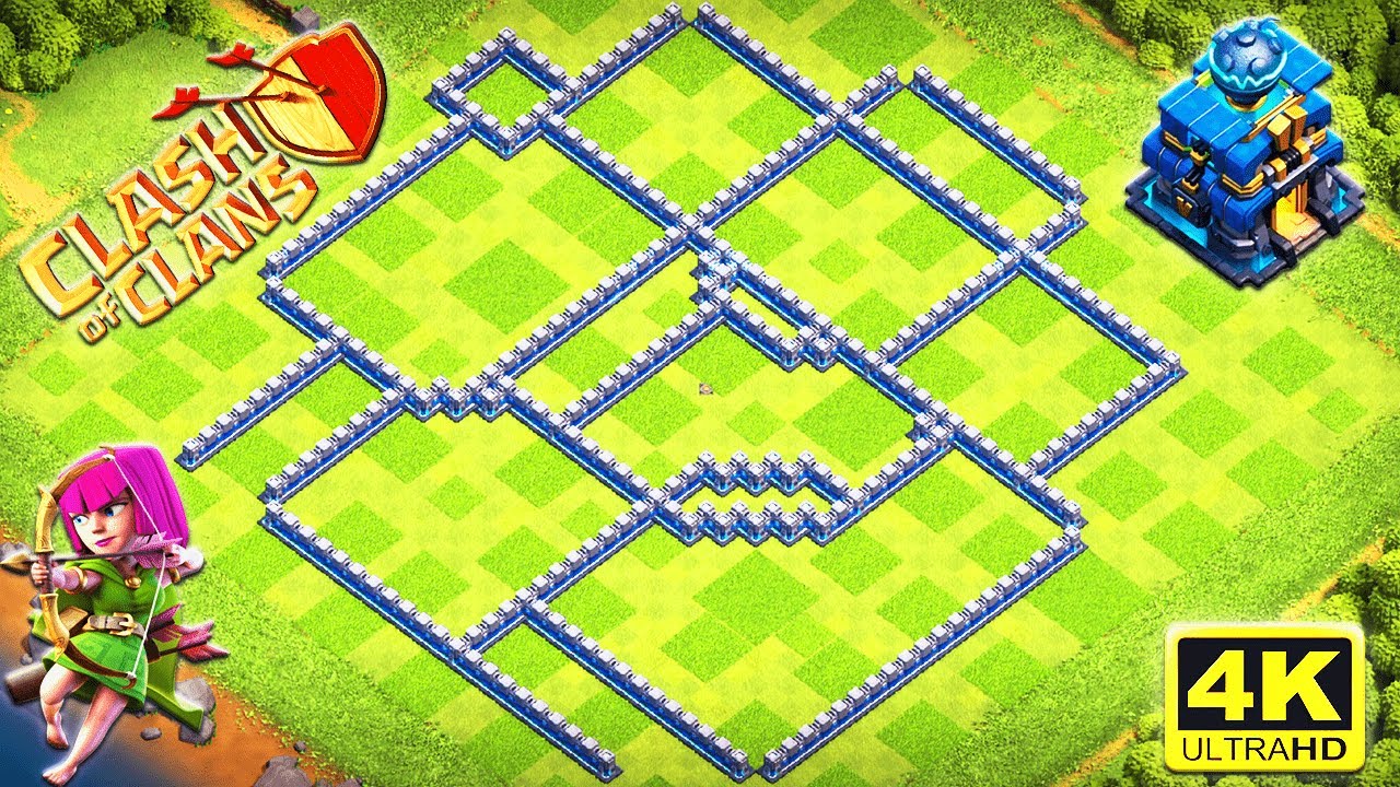 INSANE Town Hall 12 Anti Everything Max Level Defensive War Base Design ...