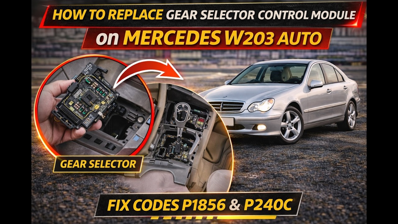 Mercedes W203 Gear Selector Control Module Replacement | Fix P1856 ...