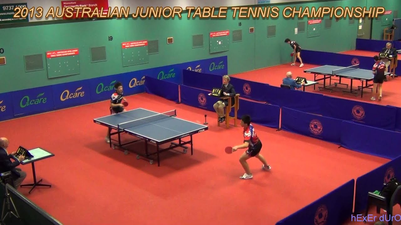 2013 Australian Junior Table Tennis Championships U18 Boys Final - YouTube