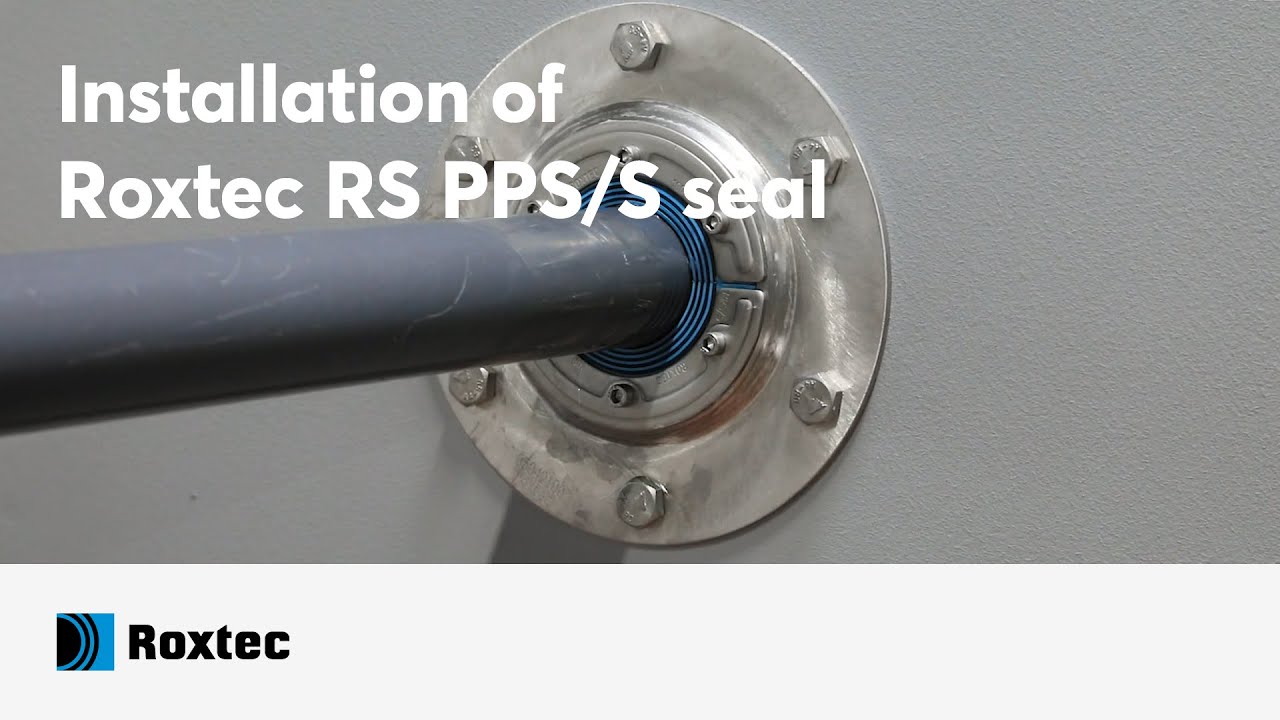 Installation of a Roxtec RS PPS/S seal - YouTube