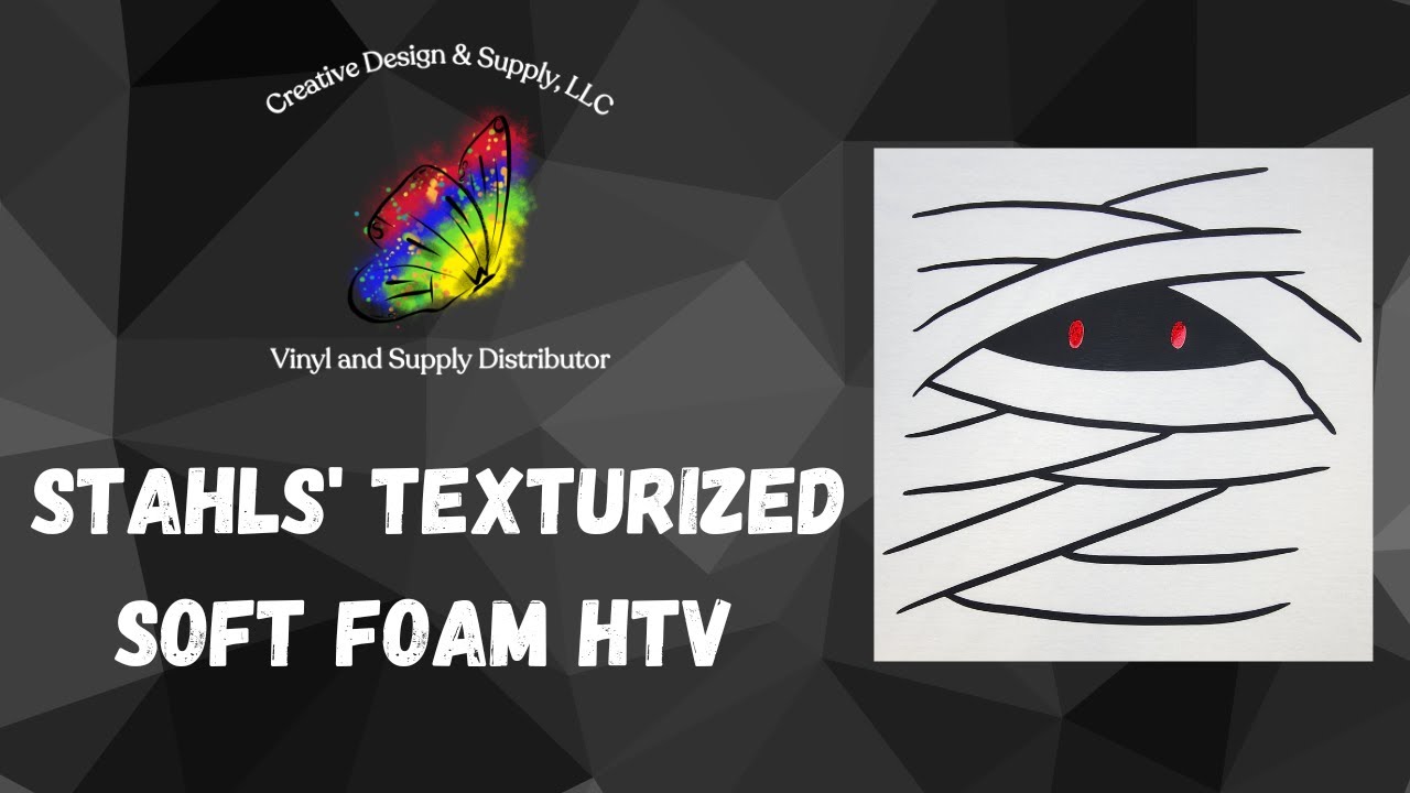 Stahls' Textured Soft Foam HTV From Creative Design & Supply - YouTube