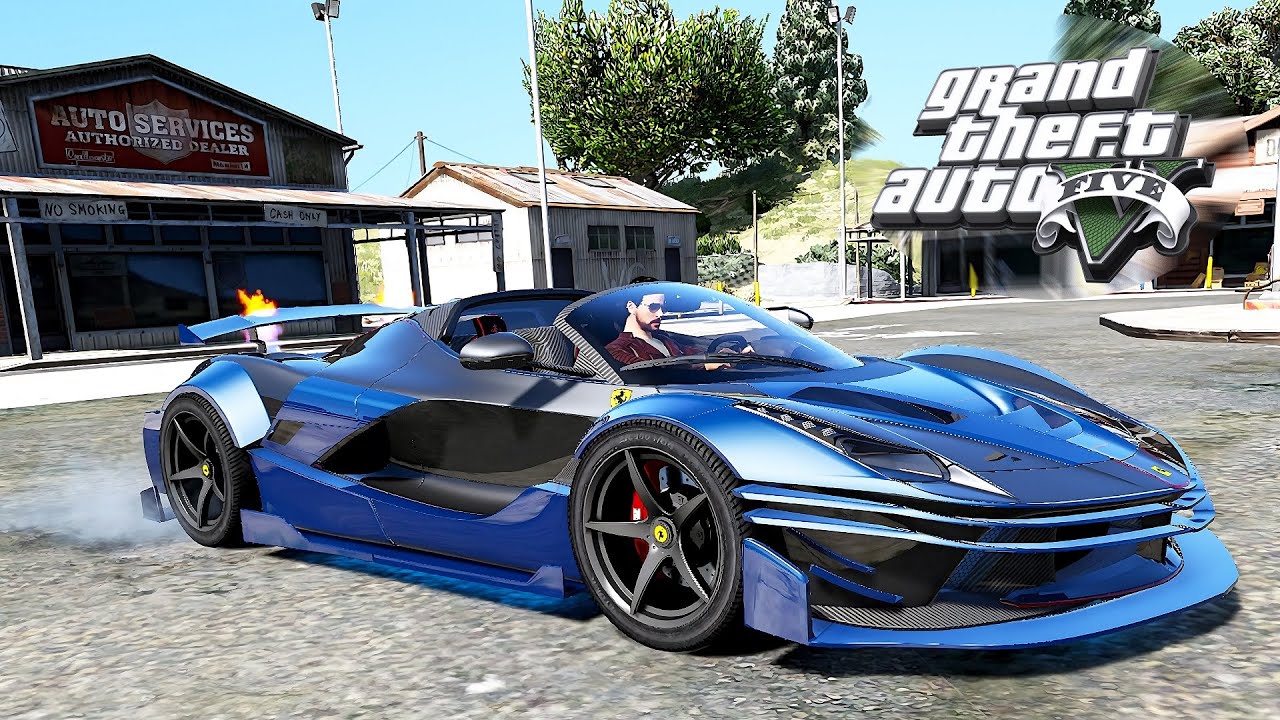 Showcasing The Stunning Ferrari LaFerrari Aperta Mod For GTA V - YouTube