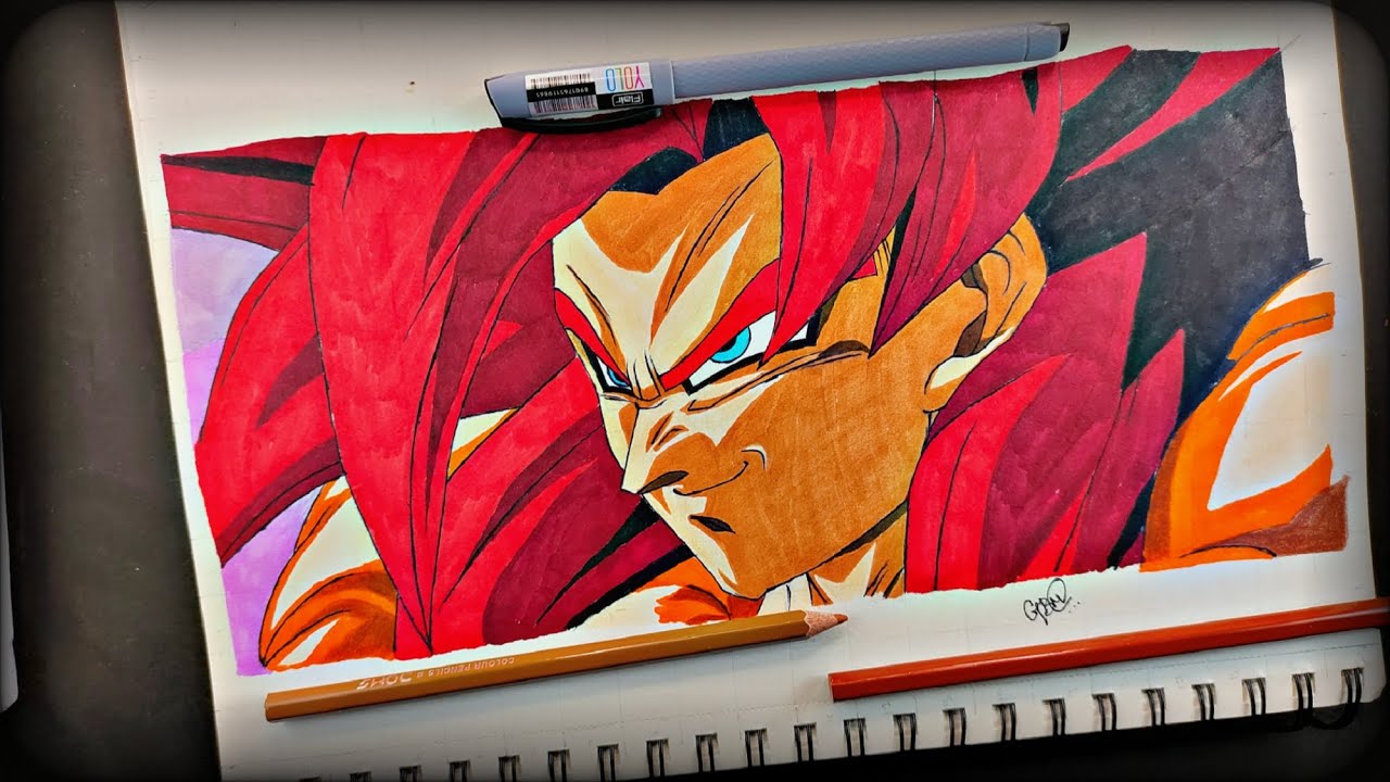 how to draw gogeta ssj4 step by step #drawing #anime #animedrawing # ...