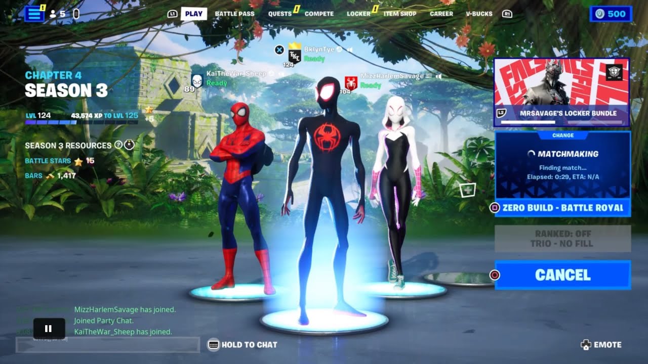 Fortnite Spider-Man Trio Victory Full Gameplay - YouTube