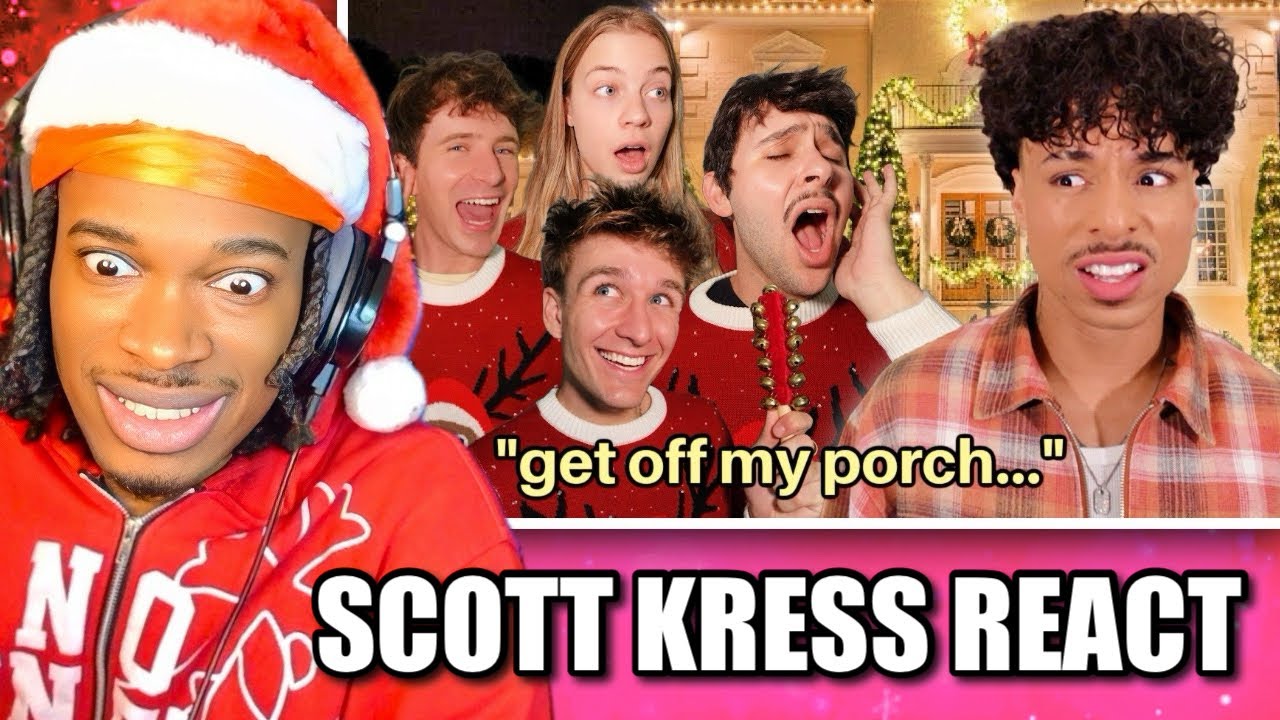 Scott Kress CHRISTMAS CAROLING AT FAMOUS YOUTUBERS HOUSES 😭 ft Carter ...