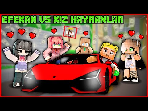 EFEKAN VS KIZ HAYRANLARI! 😍 -Minecraft