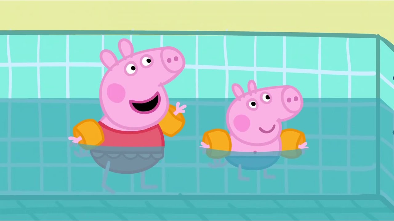 Peppa Pig Full Episodes | Swimming with Peppa and George Family Kids ...