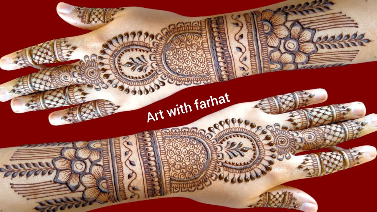 Very easy stylish mehndi design | arabic mehndi design | simple mehndi ...