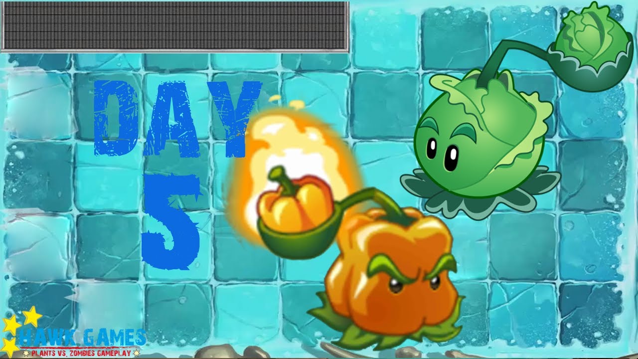 Plants vs Zombies 2 - Frostbite Caves - Day 5 [Pepper-pult] No Premium ...