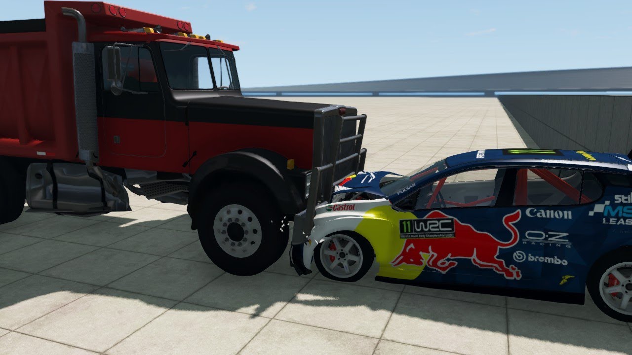 BeamNG Drive | Red Bull Rally Car Test | DevastateCity - YouTube