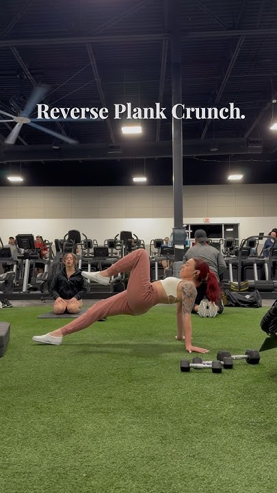 Reverse Plank Crunch #exercise - YouTube
