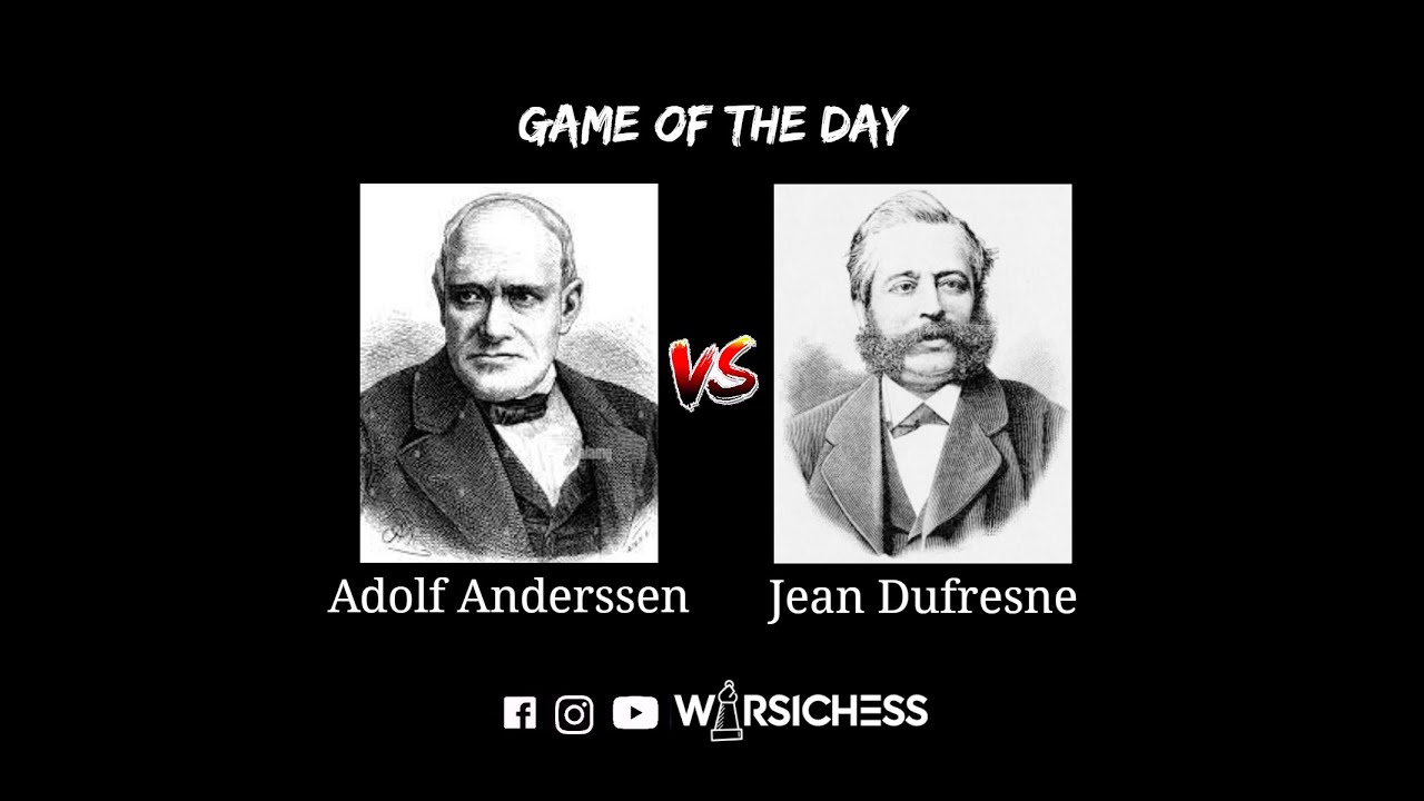 Adolf Anderssen vs Jean Dufresne | 1852 | Evergreen Chess Game - YouTube