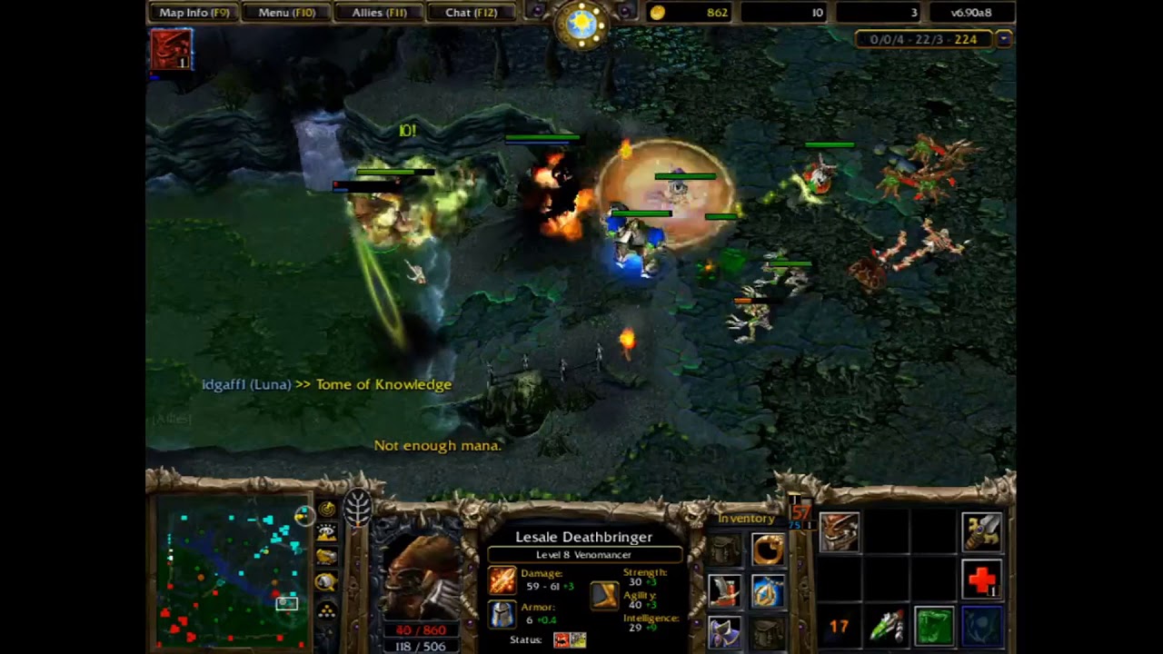 Dota 1 6.90 - Talent Tree: Venom hành hạ huska - YouTube