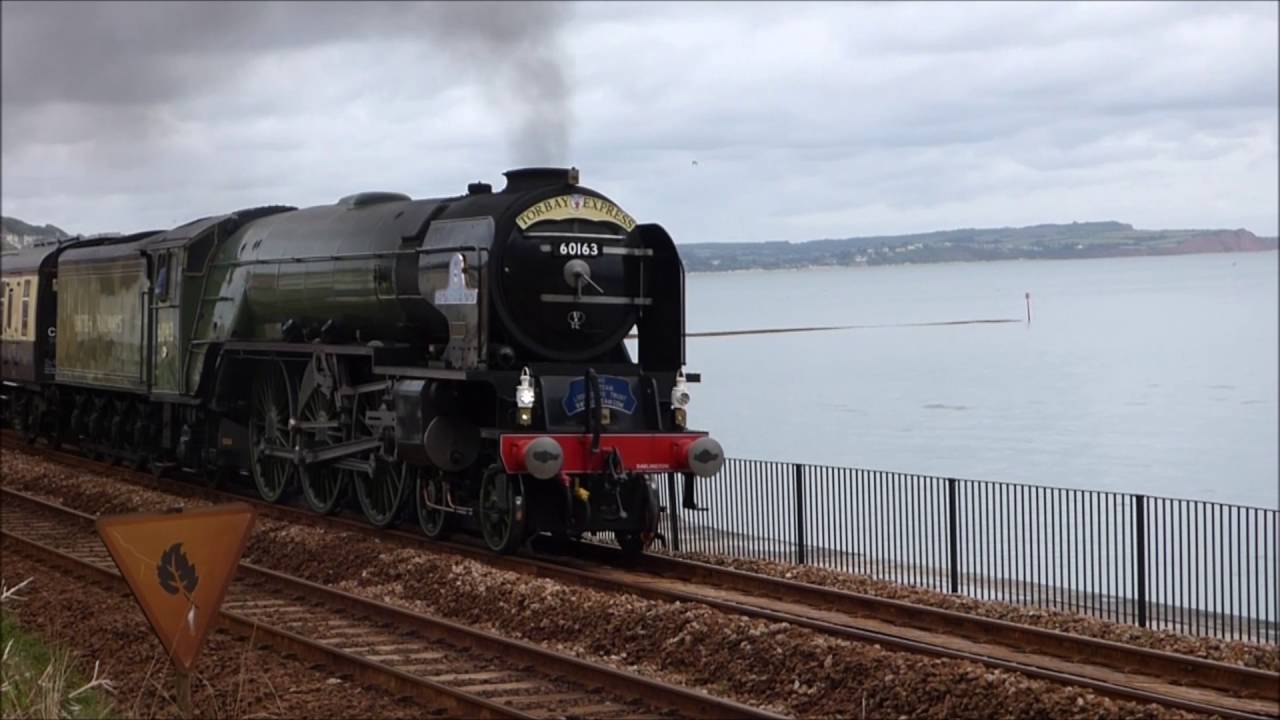 LNER A1 Class 4-6-2 no 60163 Tornado at BTM, Paignton & Dawlish - YouTube