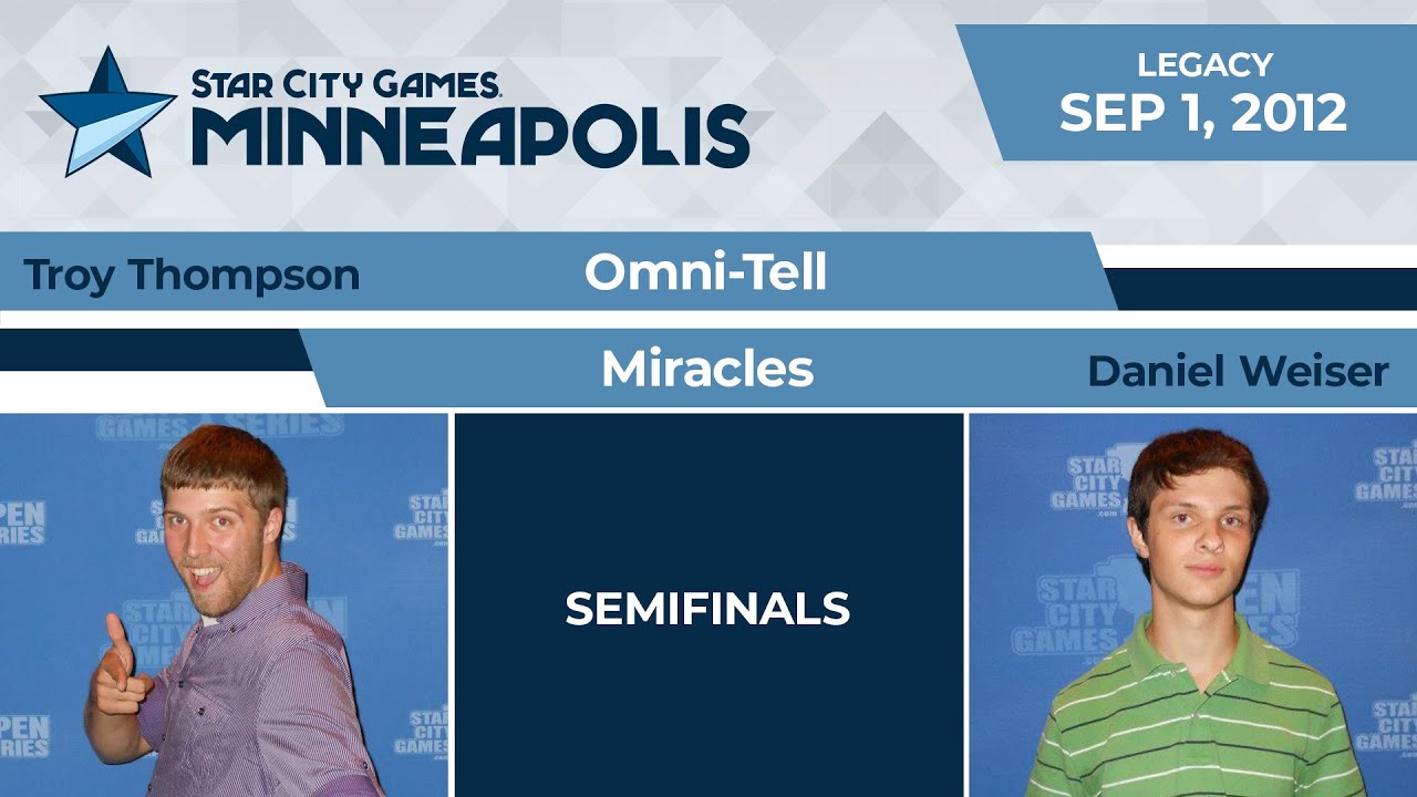 SCGMINN: Semifinals - Troy Thompson vs Daniel Weiser | Legacy - YouTube