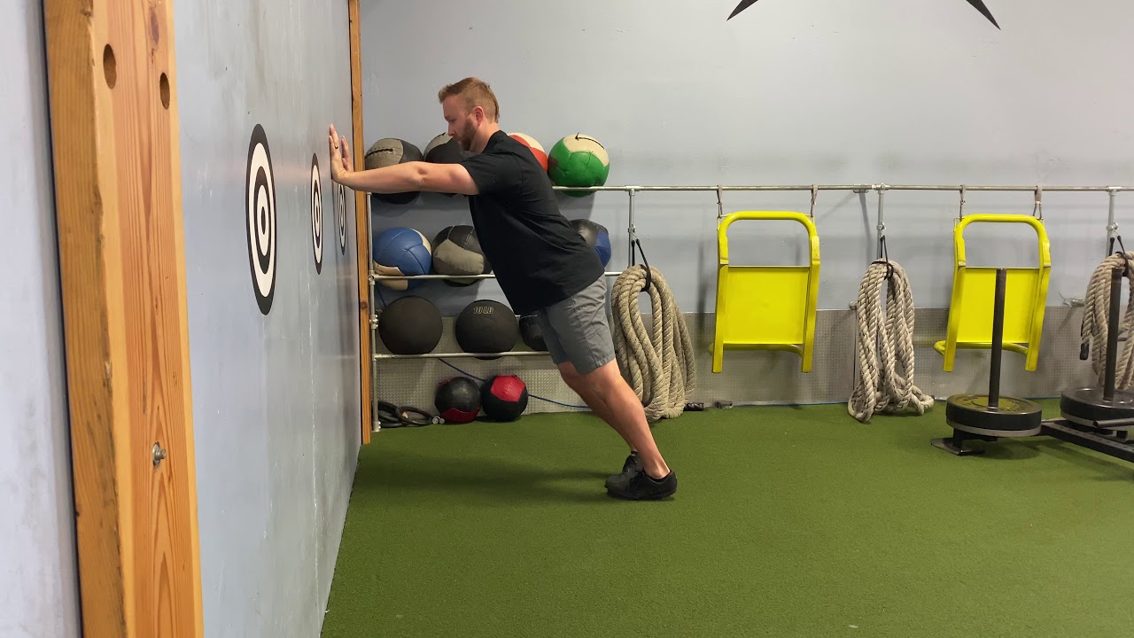 Wall Hip Flexion/Extension - YouTube