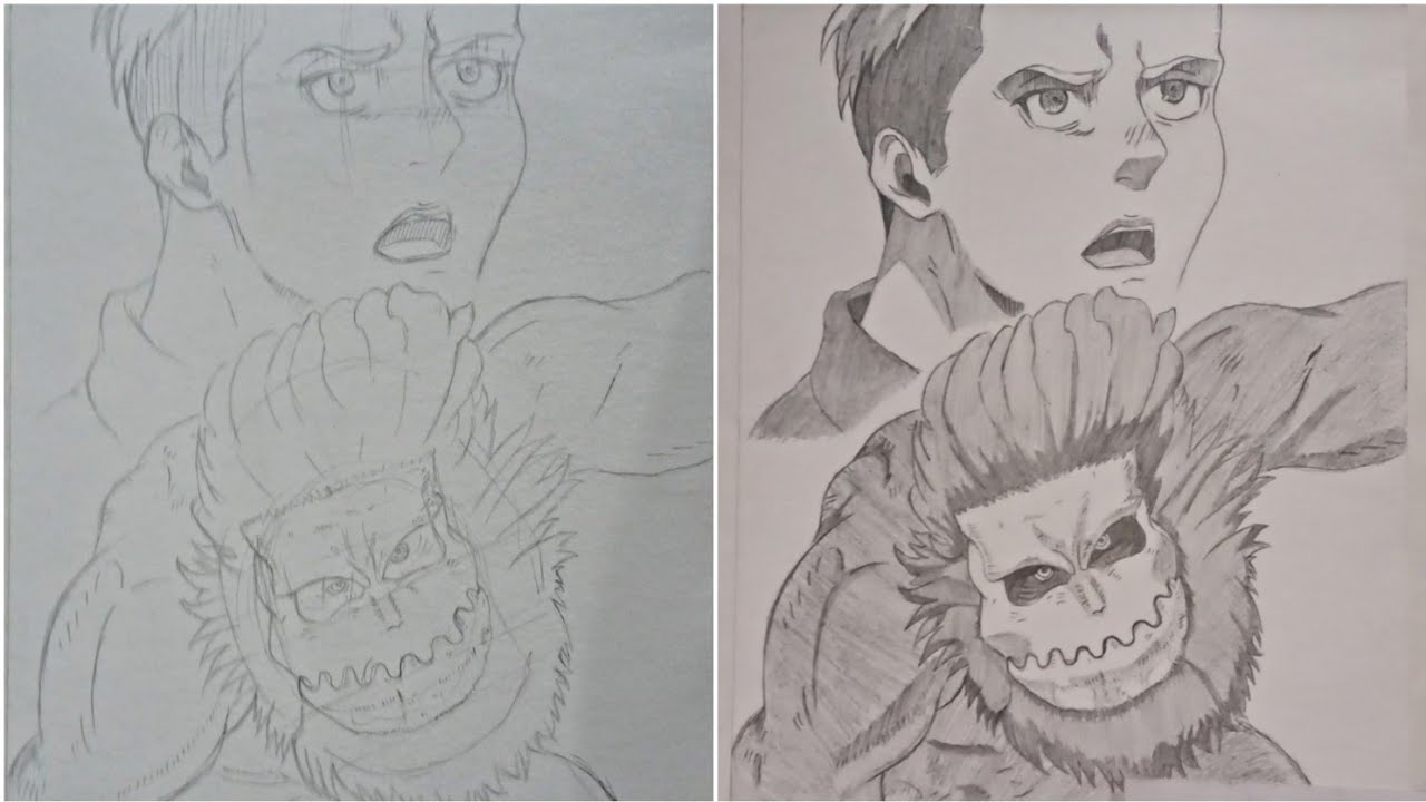 Drawing Porco Galliard (Jaw Titan) || Shingeki No Kyojin - YouTube