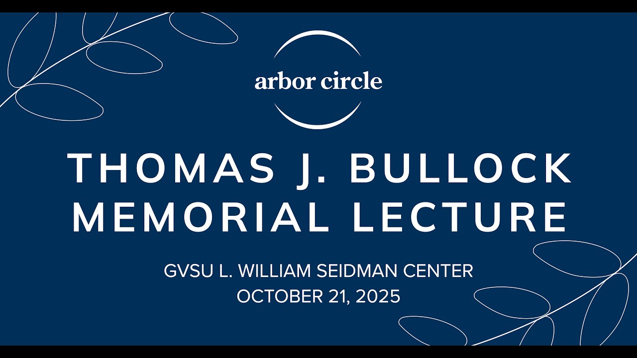 Thomas J. Bullock Memorial Lecture 2025 - YouTube