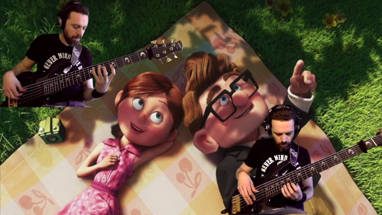 Married Life - UP Disney Pixar Theme on Bass - YouTube