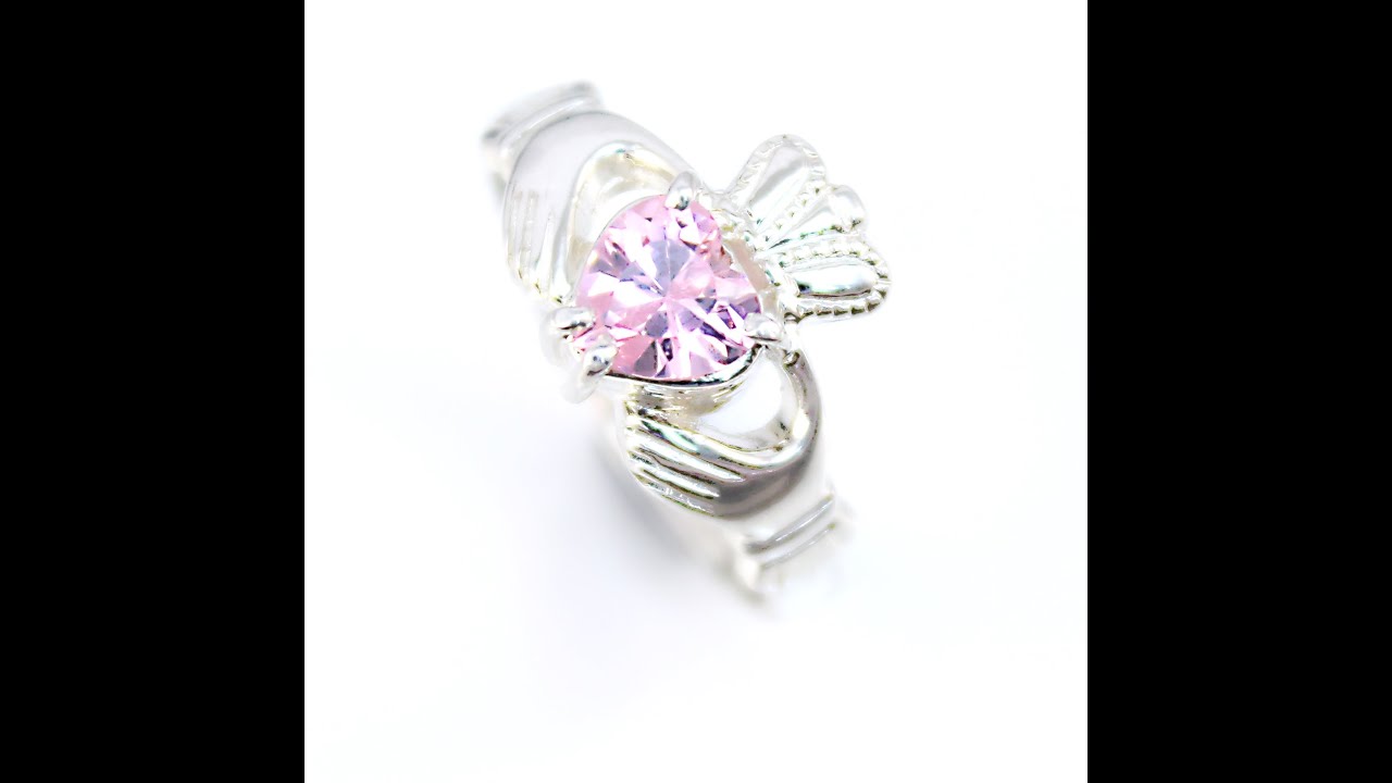 Pink Claddagh Ring - YouTube