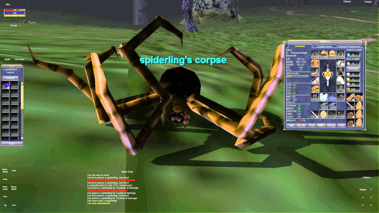 Everquest old school : Part 4 - Level 3 - Nektolus Forest - Dark Elf ...