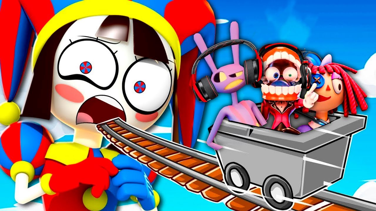 The Amazing Digital Circus Characters Play CART RIDE INTO CUTE POMNI ...