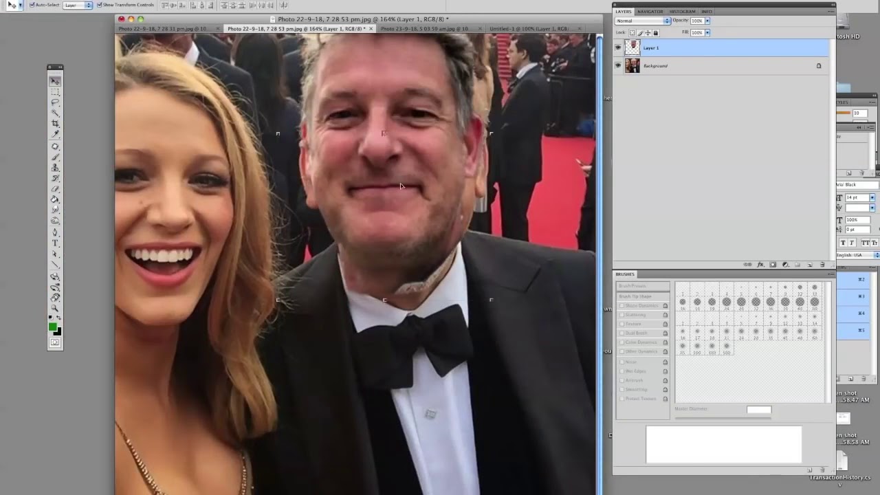 Photoshop Tutorial for Beginners - blake lively Fake photoshop - YouTube