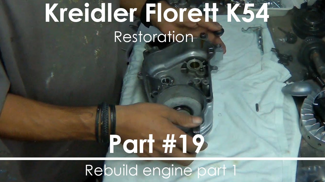 Kreidler Florett K54 - Part #19 (Rebuild engine part 1) - YouTube