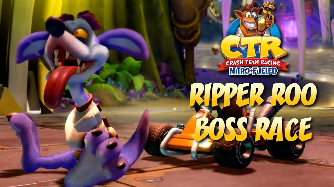Crash Team Racing: RIPPER ROO BOSS RACE!! + Roo's Tubes!!! - YouTube
