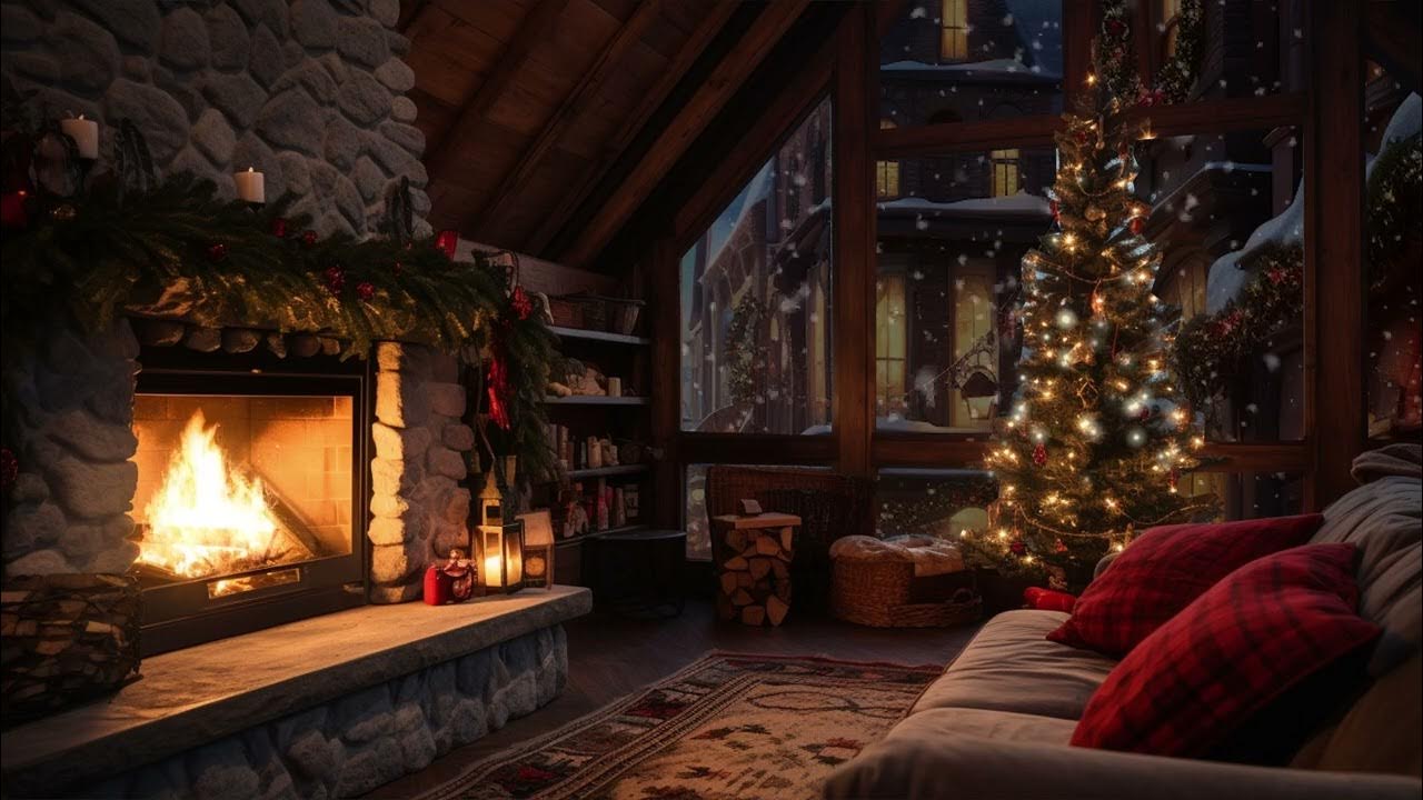 Christmas Crackling Fireplace | Festive Yule Log Sounds for Cozy Holiday Ambience - YouTube