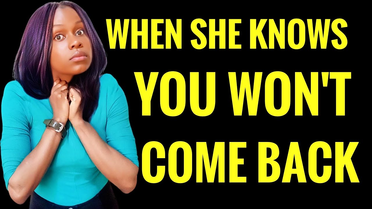 The moment She realizes You are not coming Back, ( It hits Hard)~STOIC ...