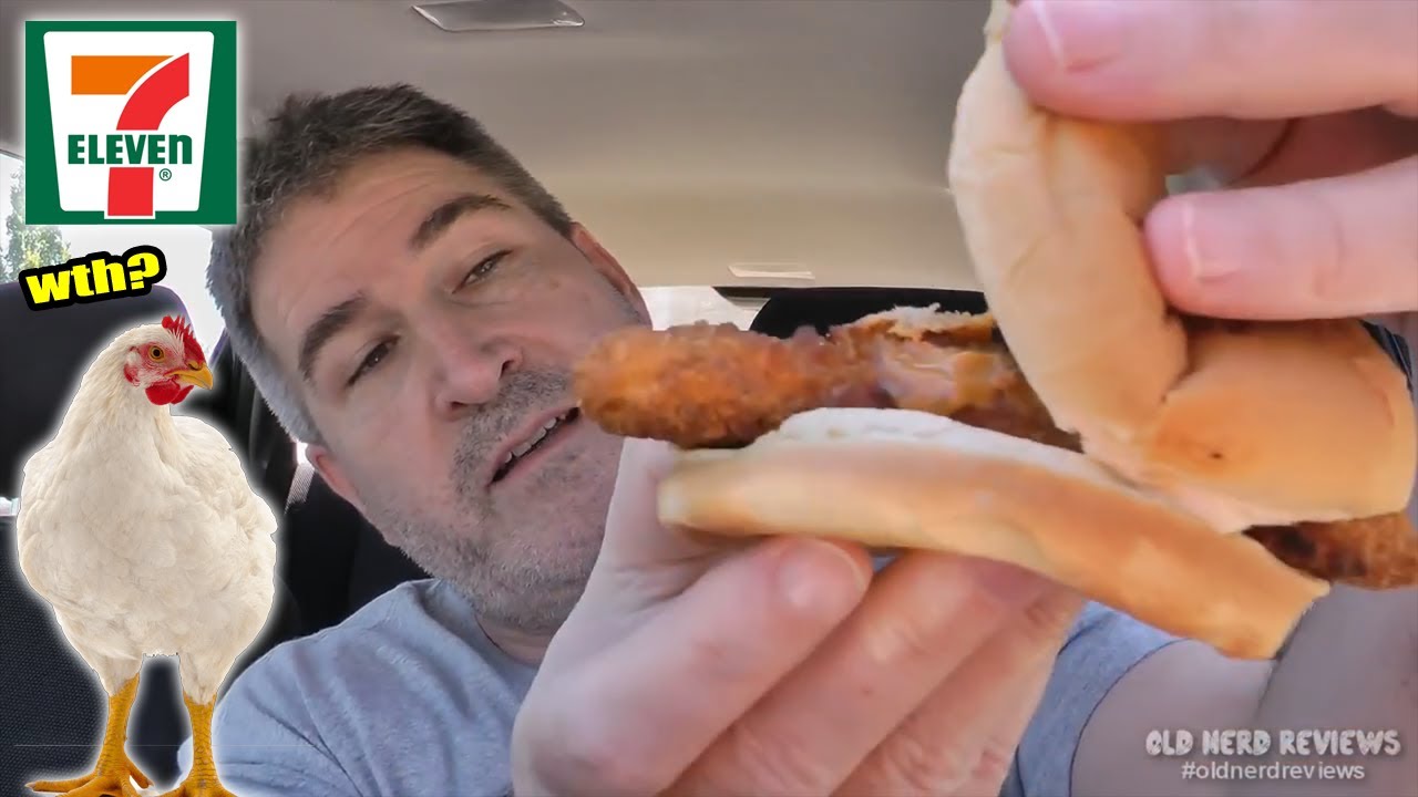 7 Eleven Hot Chicken Sandwich REVIEW 🐔🍔 - YouTube