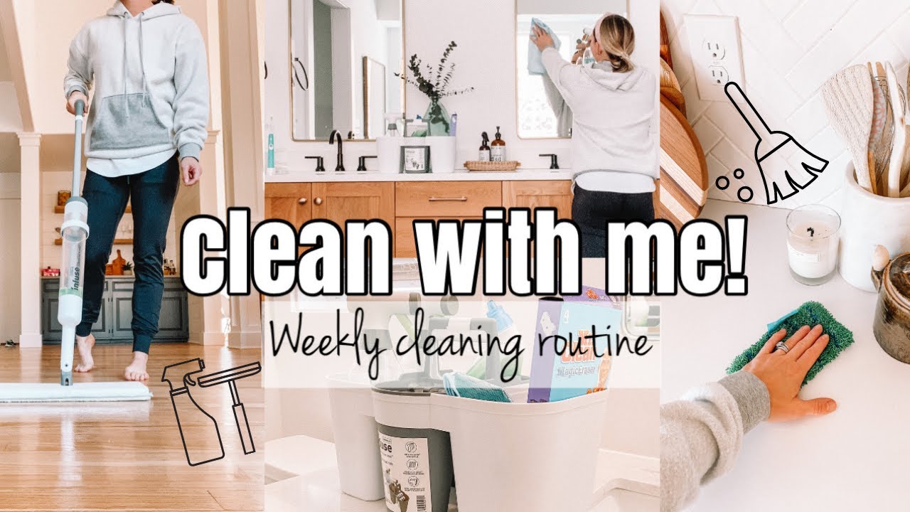 WEEKLY CLEANING ROUTINE | CLEAN WITH ME | SPEED CLEANING MOTIVATION ...