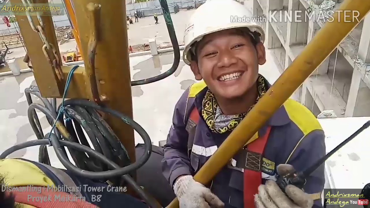 PROYEK MEIKARTA-Dismantling Tower Crane+Mobilisasi( B8 Tower )_Mobil ...