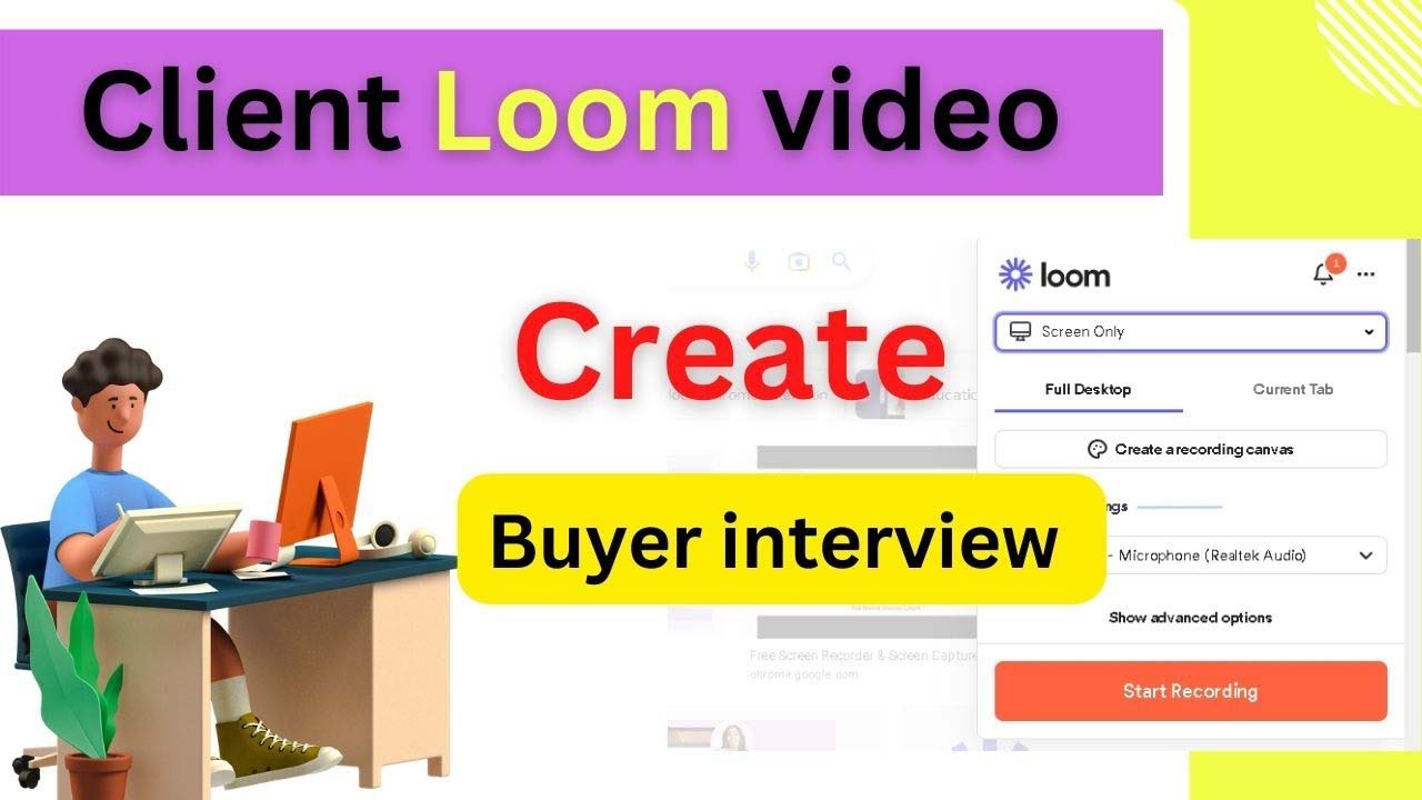 Loom video create For buyer interview| How to create loom video for ...