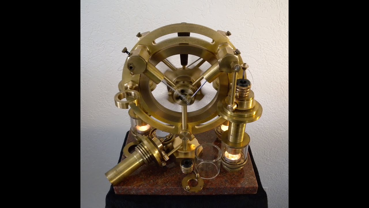 " Steampunk V4 Engine model 2 " ( Redesign) - YouTube