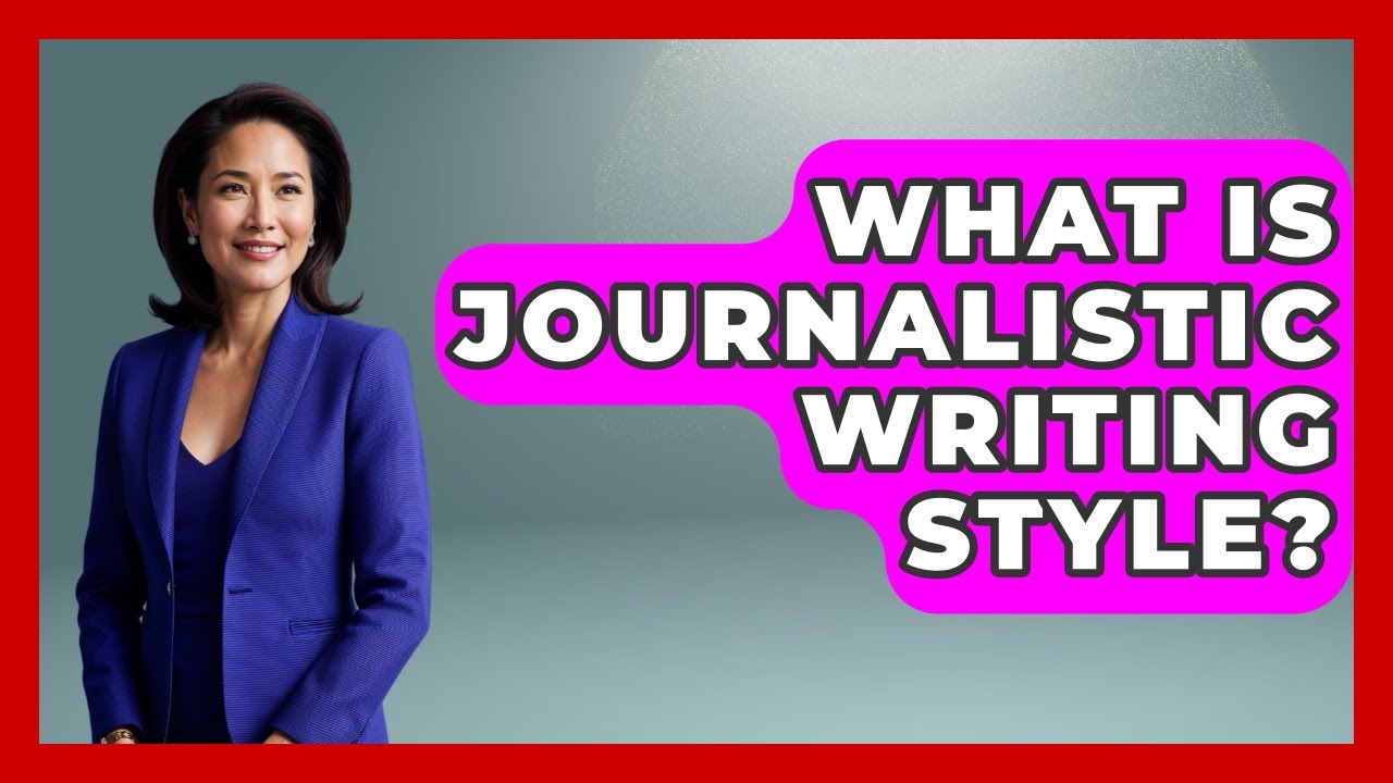 What Is Journalistic Writing Style? - Literary Icons - YouTube