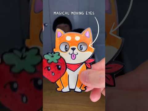 How to Make a Paper Toy with Magical Moving Eyes 👀| Craft Idea | Easy DIY for Kids #shorts #paper