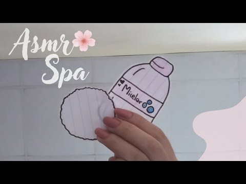 ASMR SPA DE PAPEL PARA DORMIR 😴 (tapping, sonidos líquidos, scratching ...
