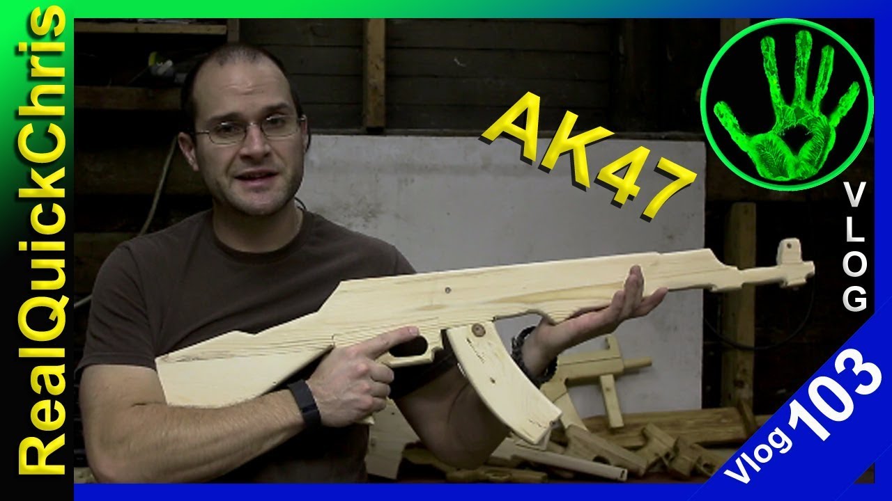 diy wooden ak47 toy vlog 103 - YouTube