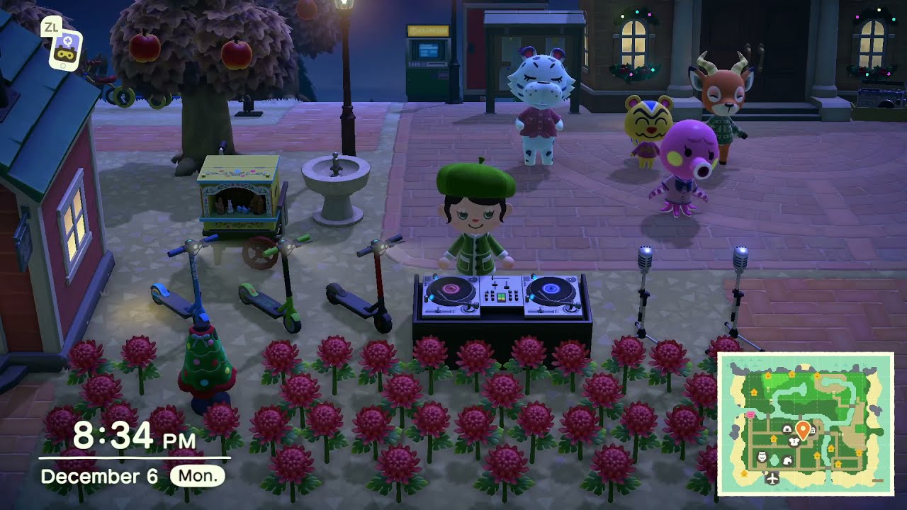 Four Villagers Singing in the Plaza, Animal Crossing New Horizons ...