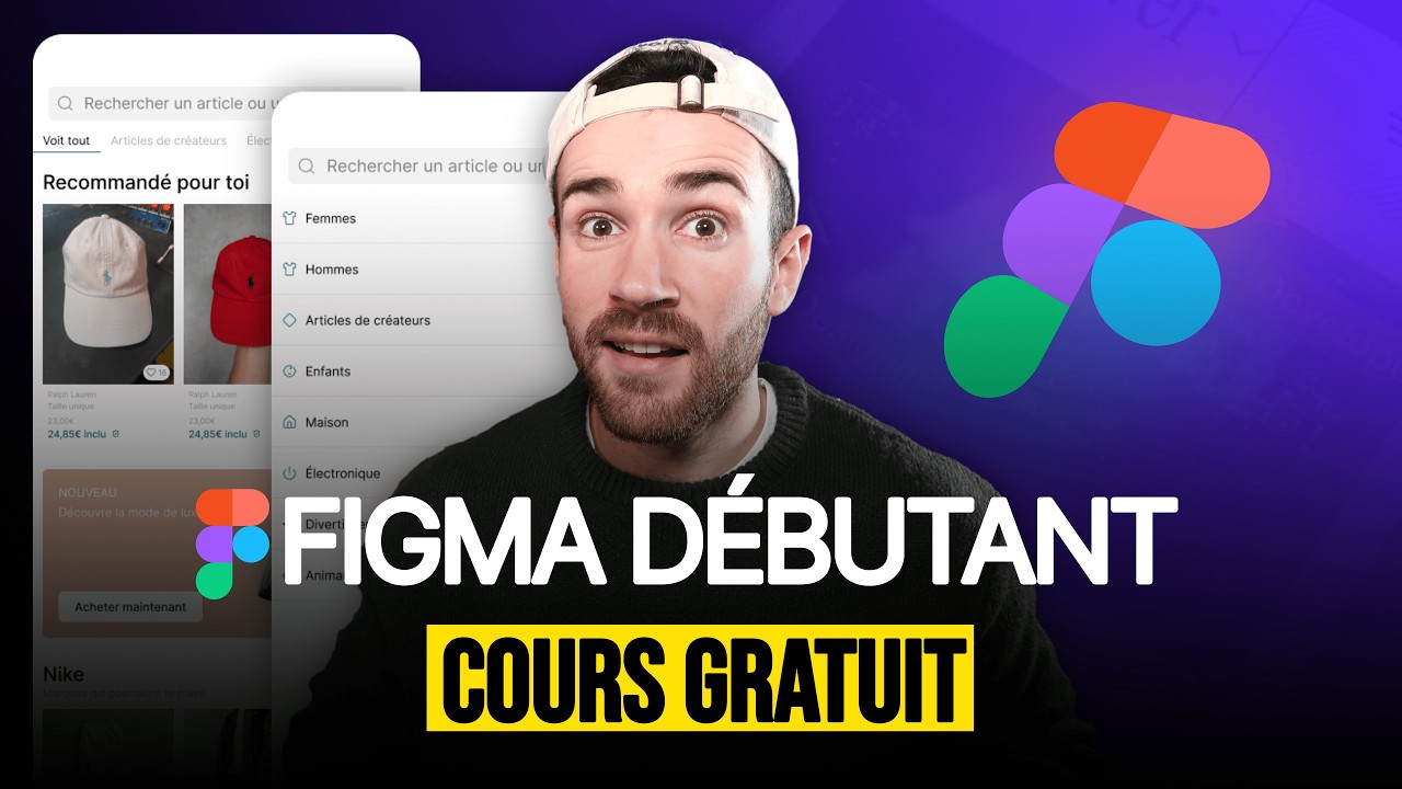 Créer une maquette Figma d'application mobile - Cours gratuit débutant ...