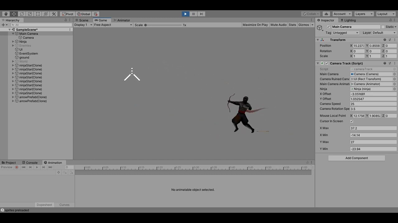 2D Ninja Animations Demo - YouTube