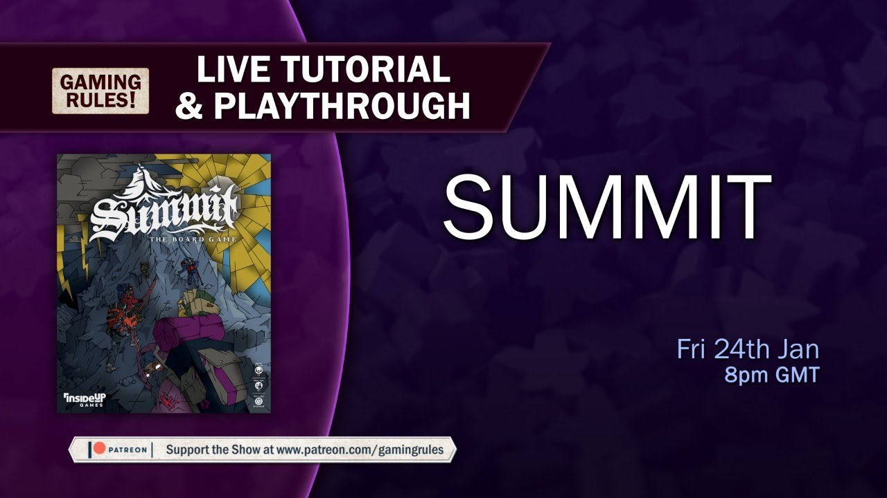 Summit - Tutorial and Playthrough with Gaming Rules! - YouTube